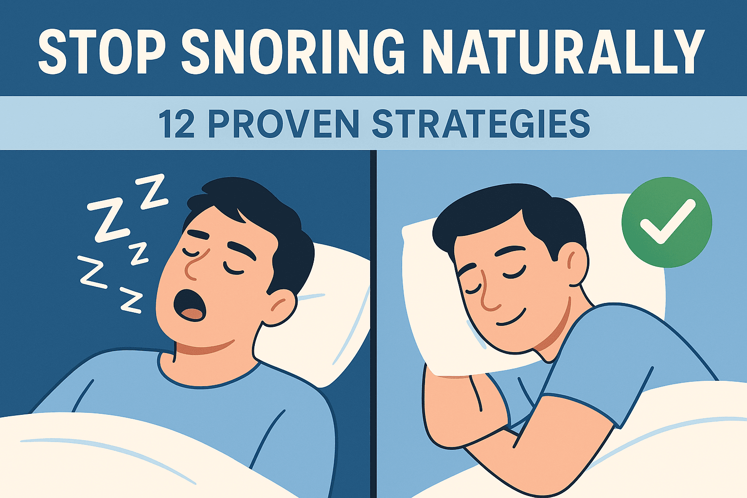 How to Stop Snoring Naturally: 12 Proven Strategies That Actually Work