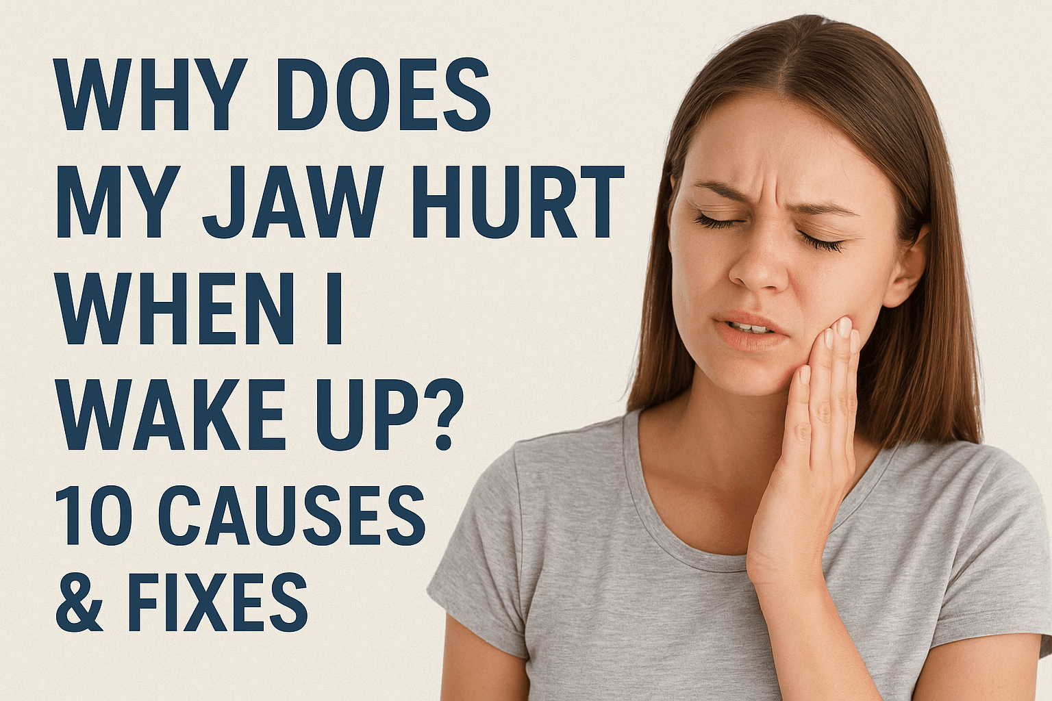 Why Does My Jaw Hurt When I Wake Up? 10 Powerful Causes & Fixes