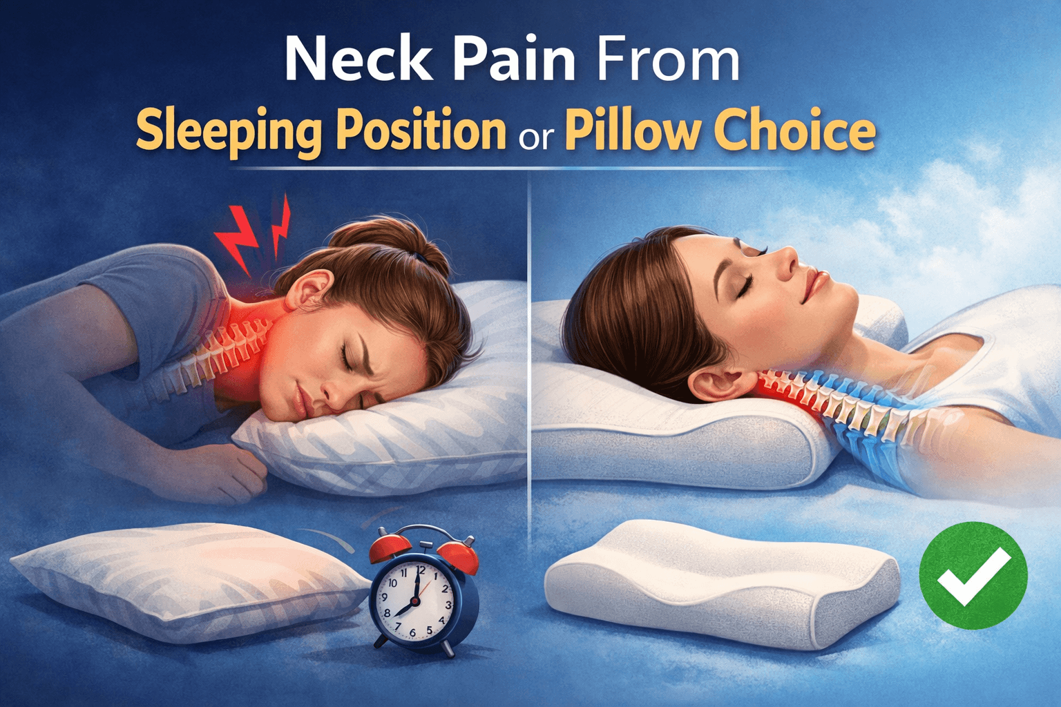 Neck Pain From Sleeping Position or Pillow Choice 13 Proven Solutions ...